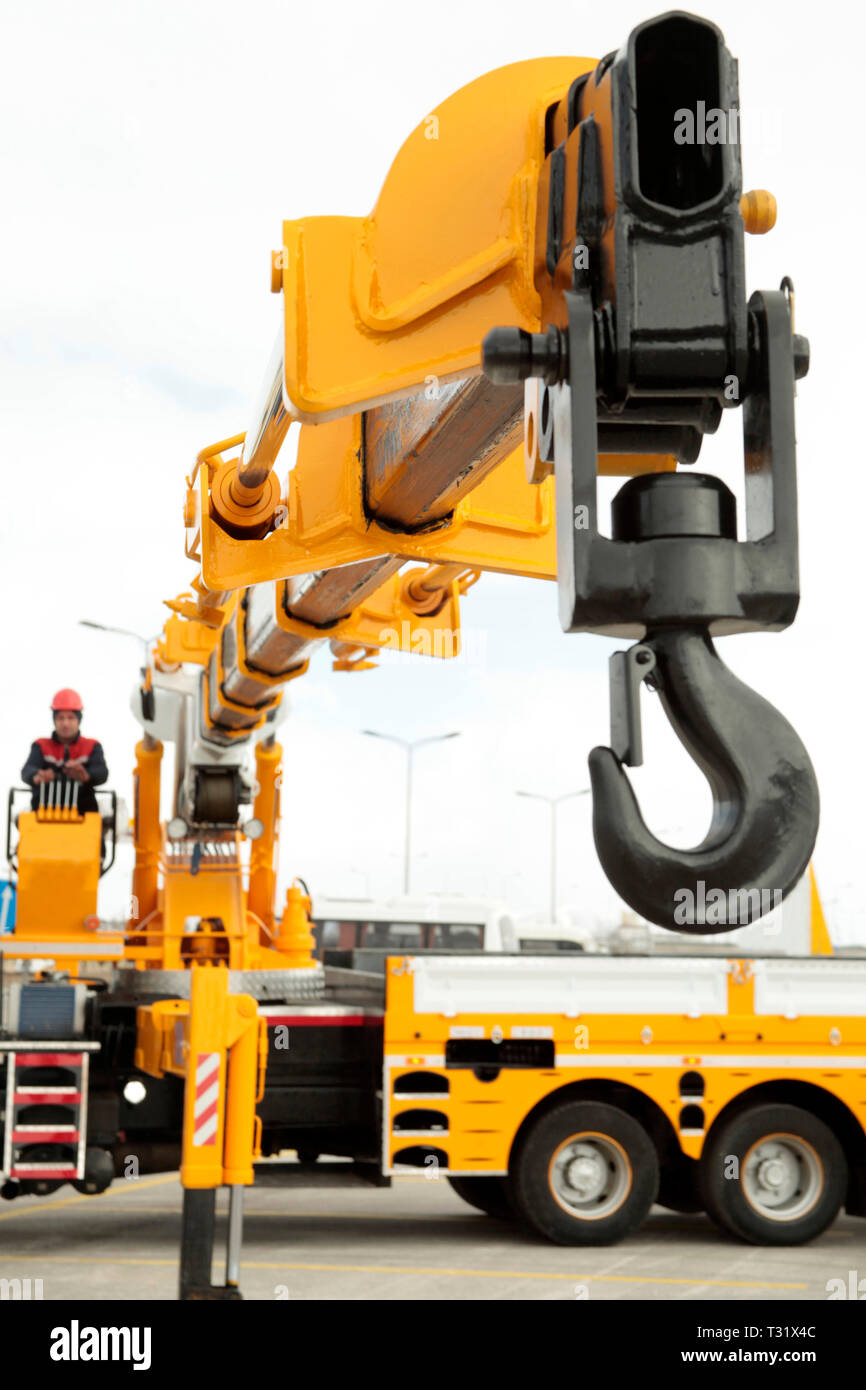 Sitting crane operator hi-res stock photography and images - Alamy