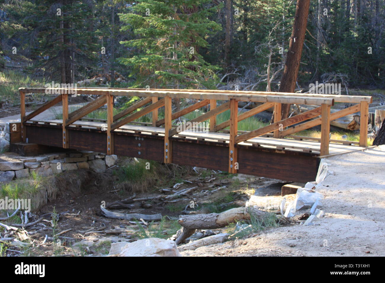 Wooden Foot Bridge Stock Photo - Alamy