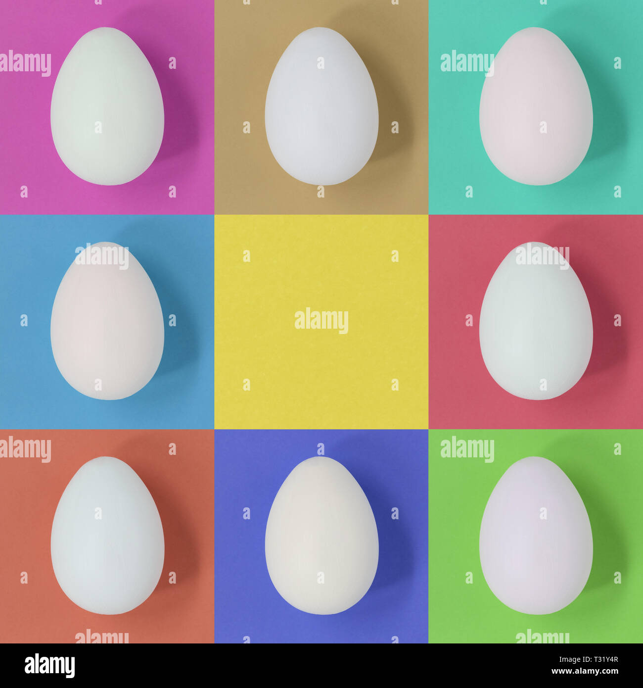 Square eggs hi-res stock photography and images - Alamy