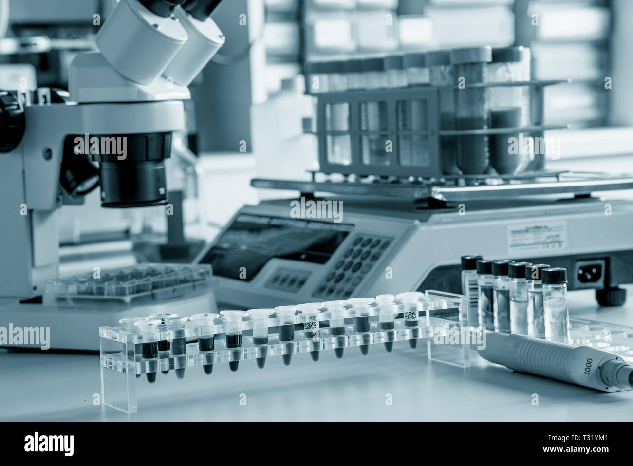 Scientific microscope in the laboratory of forensics Stock Photo - Alamy