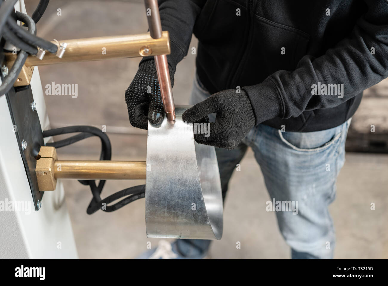 Copper electrodes, working part of the machine for spot welding of ...