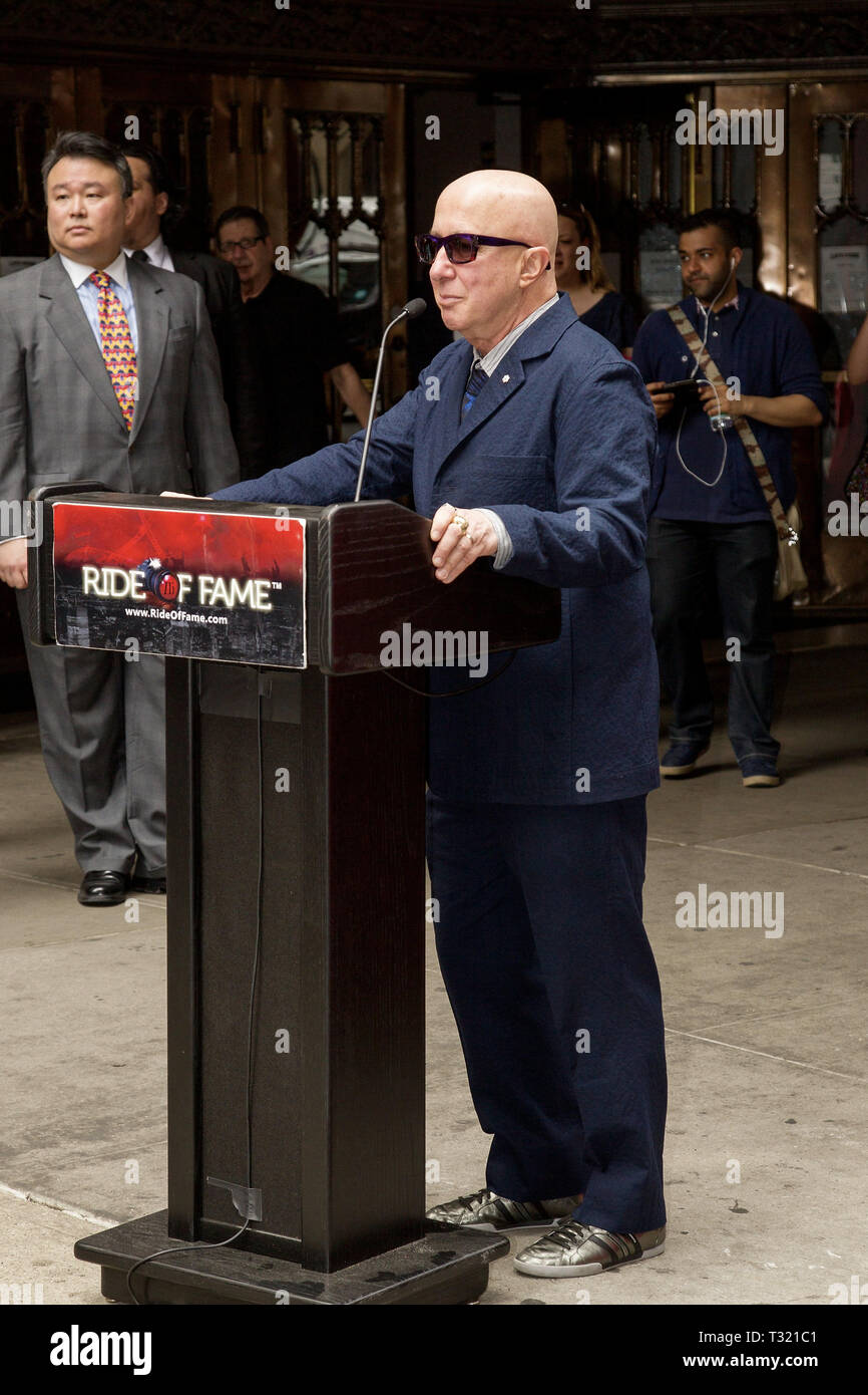 New York, USA. 05 May, 2015. Musician, Paul Shaffer at The Ride Of Fame ...