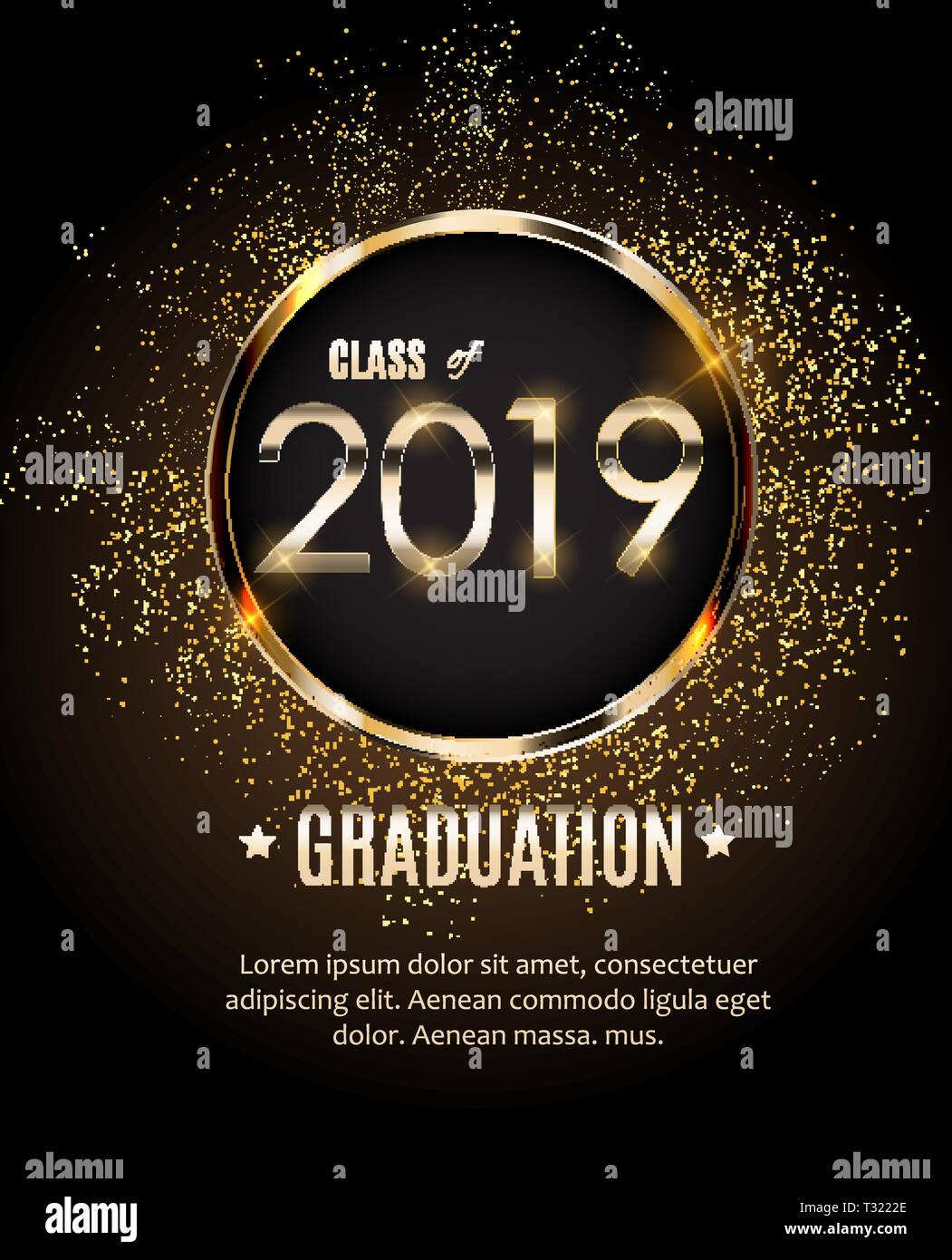 Congratulations on Graduation 2019 Class Background Vector Illustration ...