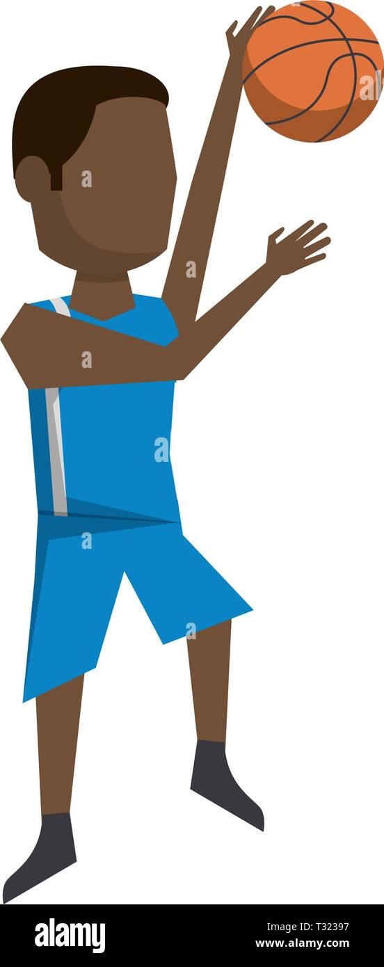 Portrait of basketball player Stock Vector Images - Alamy