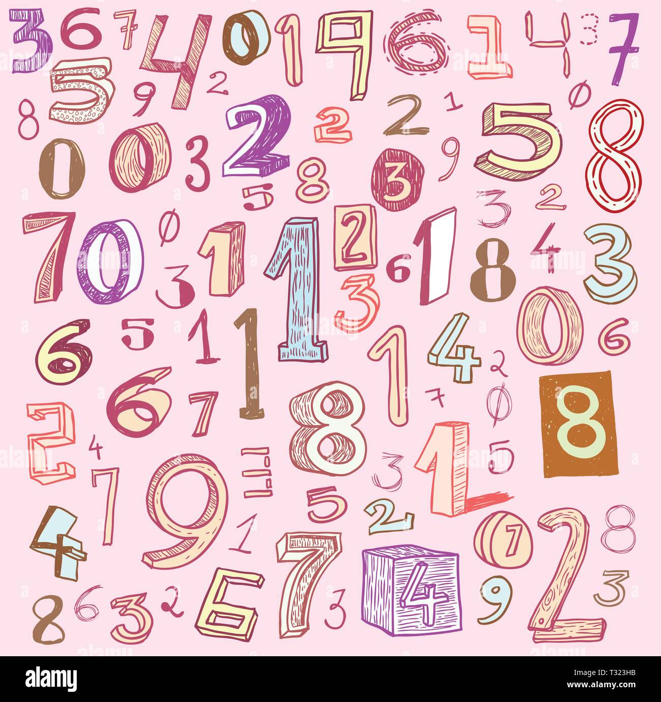 Number three comic style font hi-res stock photography and images - Alamy