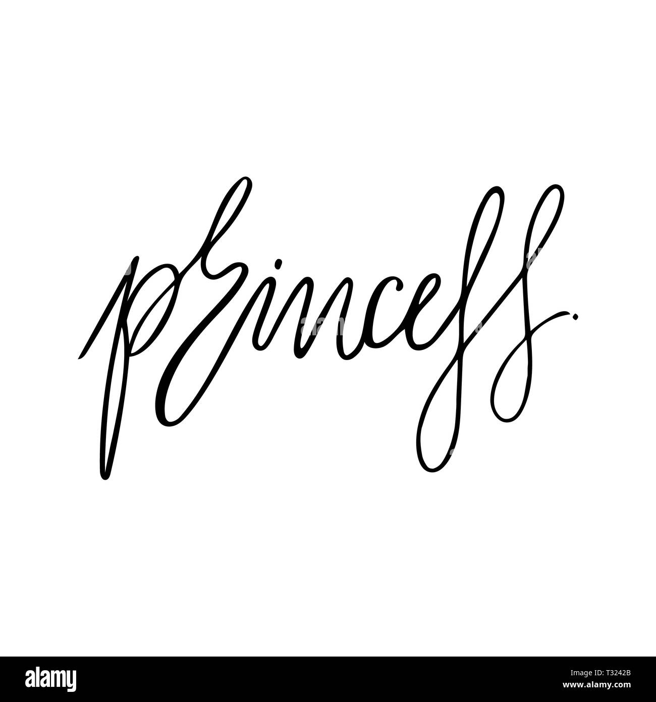 Hand drawn lettering. Ballet calligraphy. Hand made illustration Stock ...