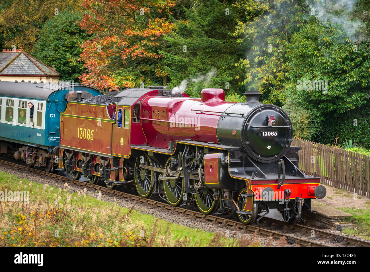 The " Crab " Mogul locomotive at Irwell Vale halt.. The East Lancashire ...