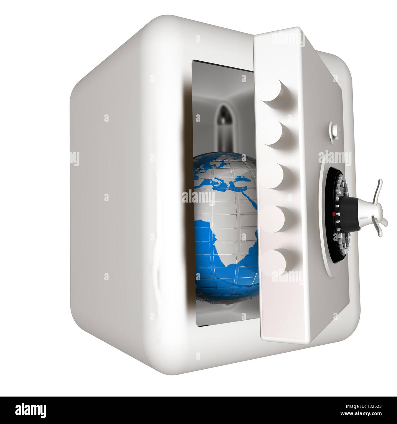 Safe. 3d render Stock Photo - Alamy