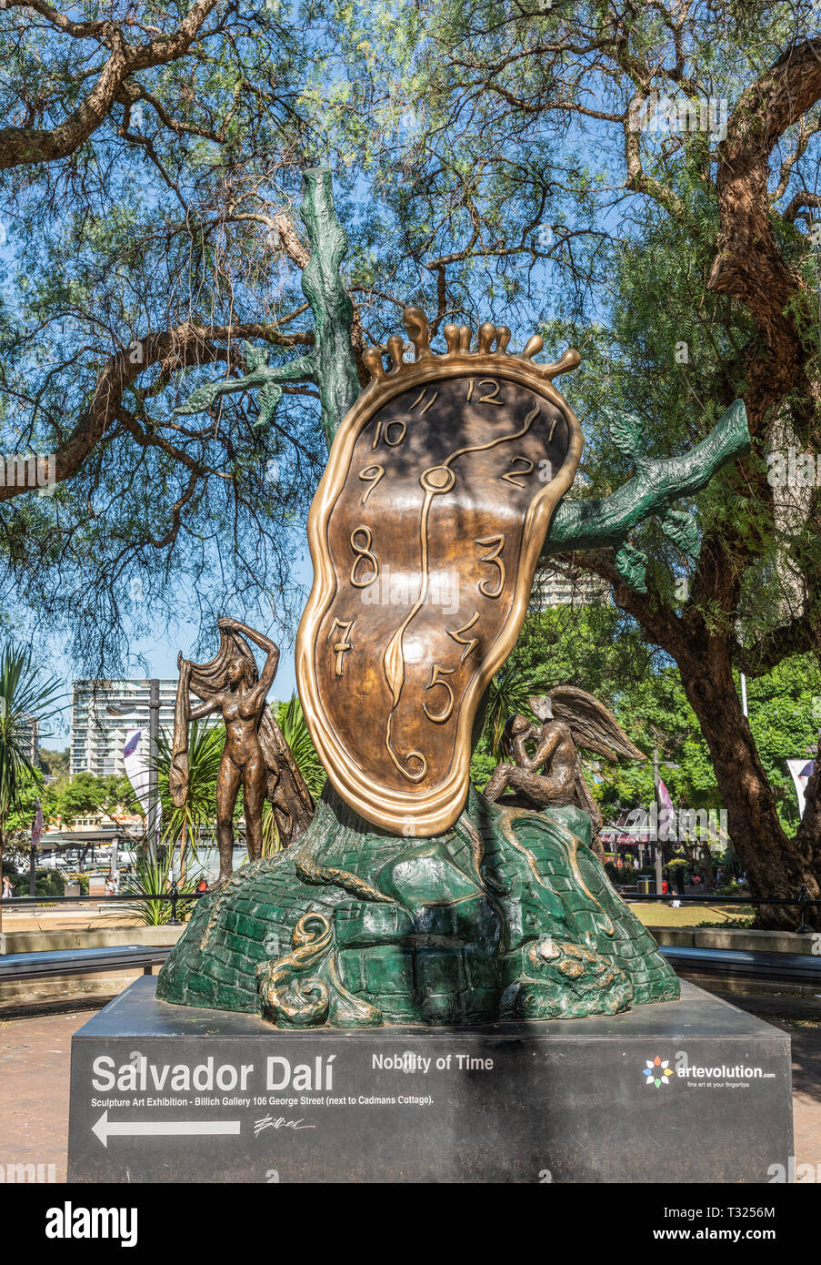 Sydney, Australia - February 11, 2019: Salvador Dali statue copy in ...