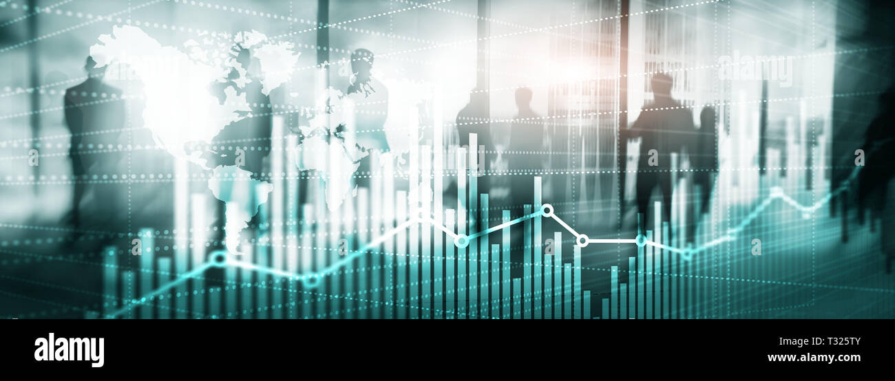 Universal Abstract background. Silhouettes of Business People. Economic ...