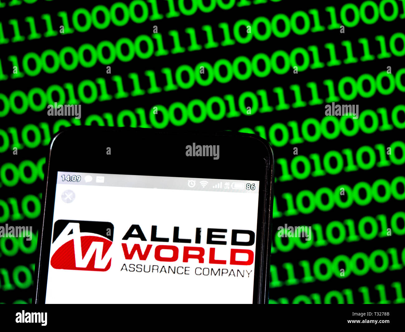 In this photo illustration an Allied World Assurance Company Holdings ...