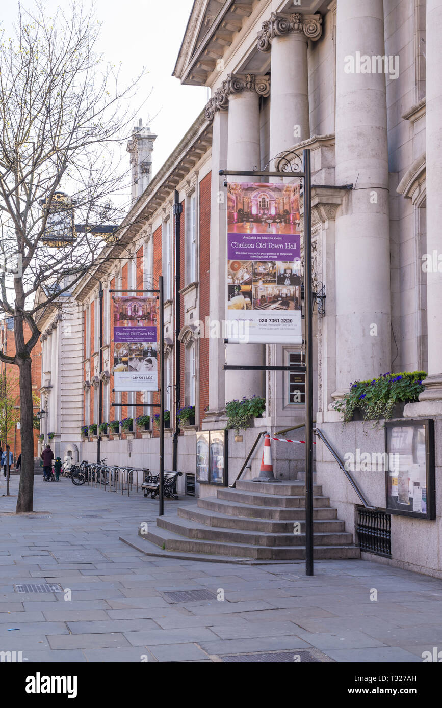 Chelsea old town hall hi-res stock photography and images - Alamy