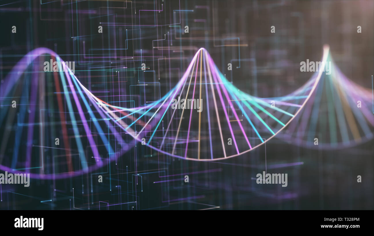 Image of genetic codes DNA. Concept image for use as background ...
