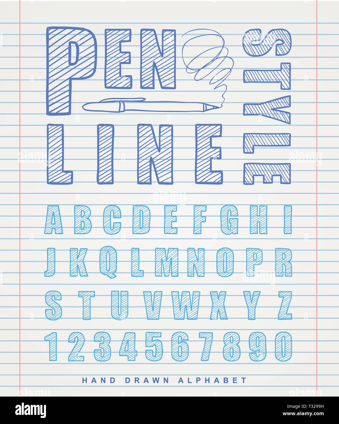 Pen alphabet hi-res stock photography and images - Alamy