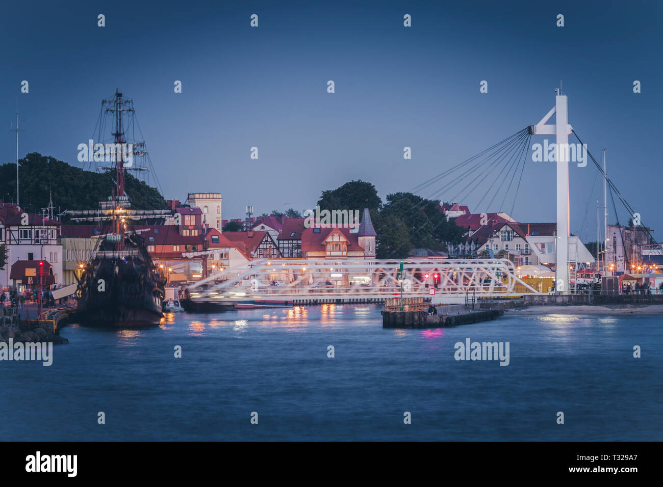Ustka pedestrian bridge hi-res stock photography and images - Alamy