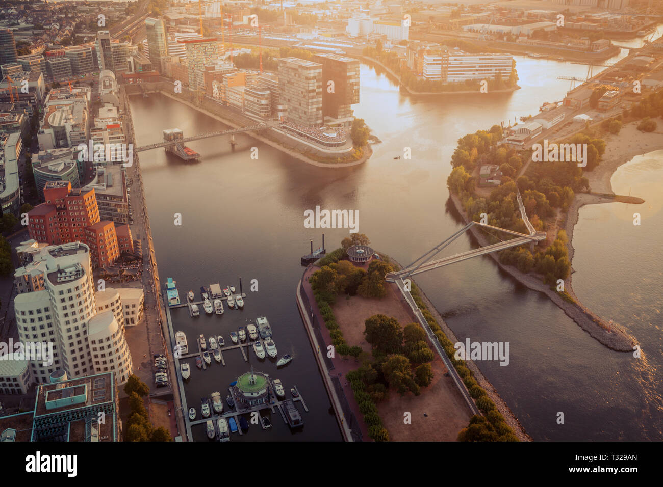 Dusseldorf panorama summer hi-res stock photography and images - Alamy