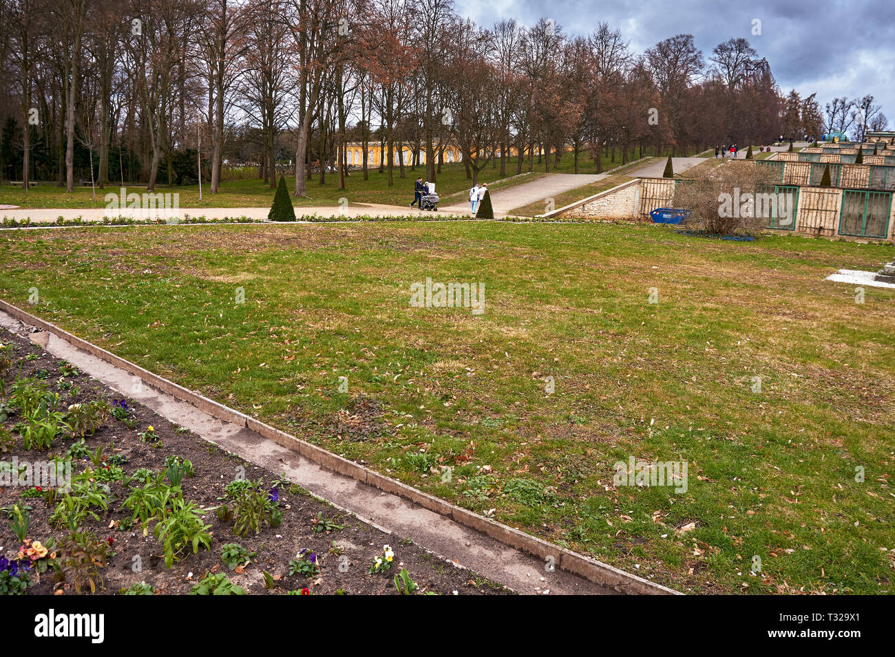 Beautiful scenery from the park of the Grand Sanssouci summer palace ...