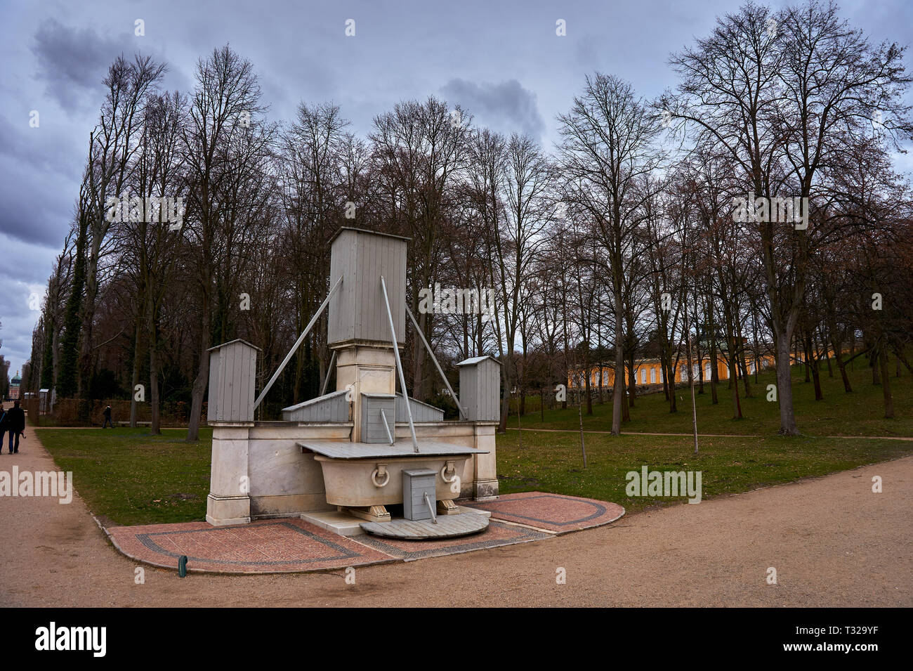 Beautiful scenery from the park of the Grand Sanssouci summer palace ...