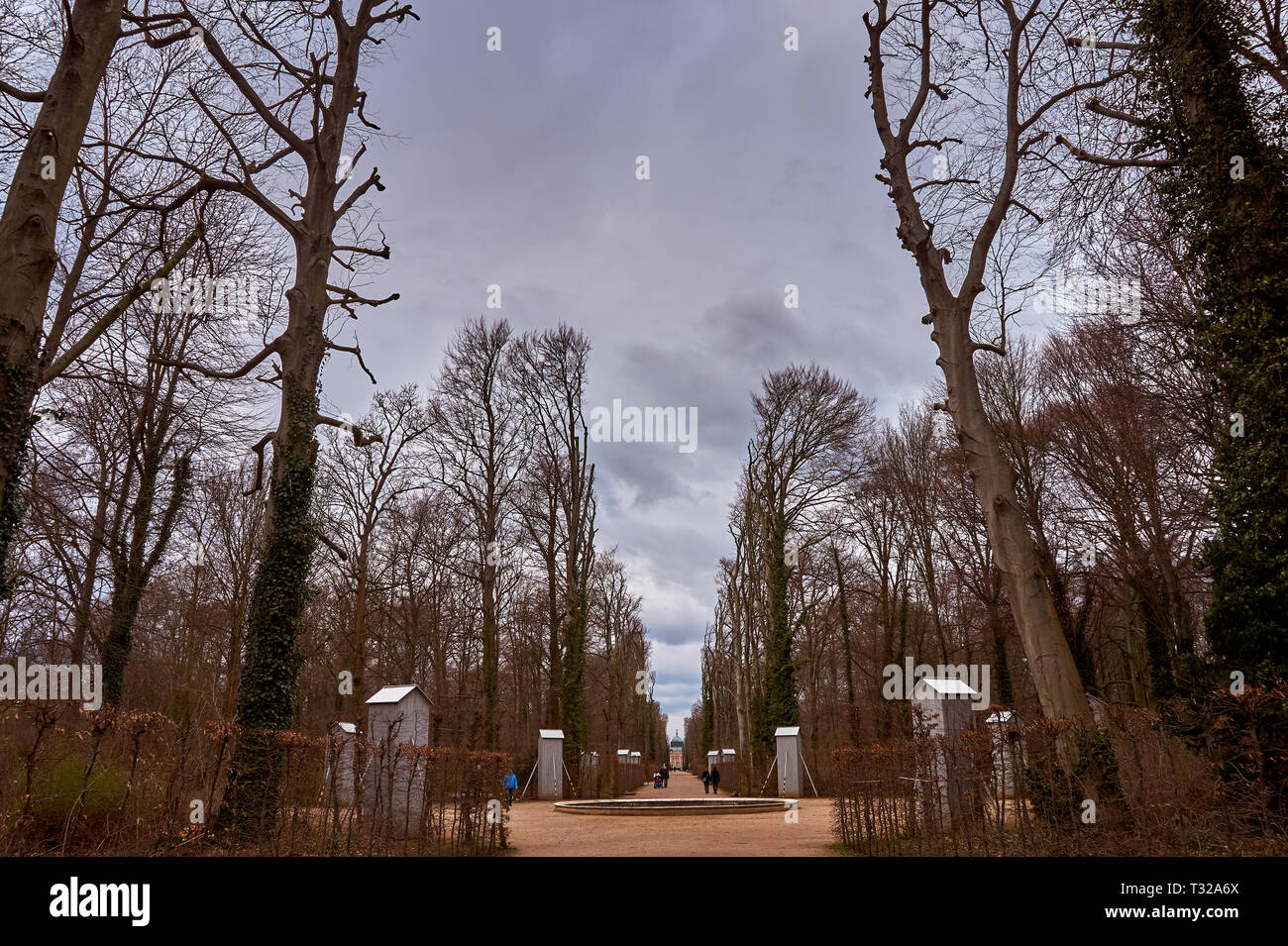 Beautiful scenery from the park of the Grand Sanssouci summer palace ...