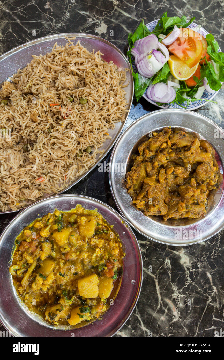 Meal in the Indian restaurant in Kuwait City. Kuwait City, Kuwait Stock ...