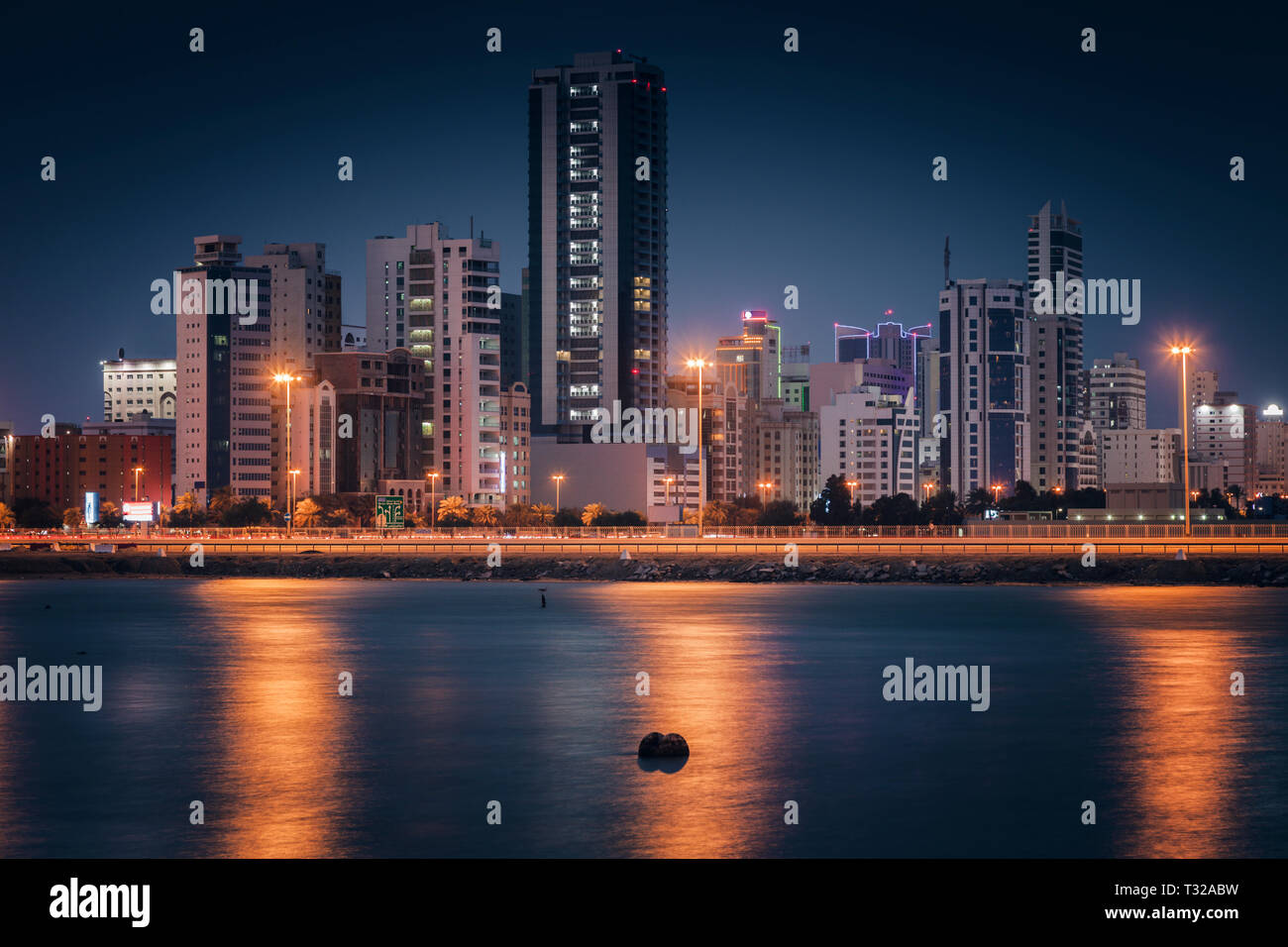 Architecture of Juffair and Manama. Manama, Bahrain Stock Photo - Alamy