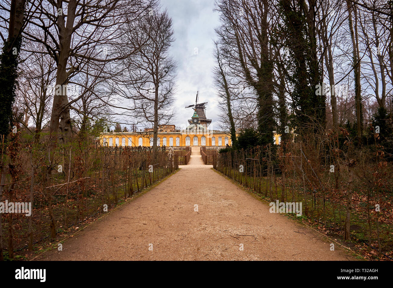 Beautiful scenery from the park of the Grand Sanssouci summer palace ...