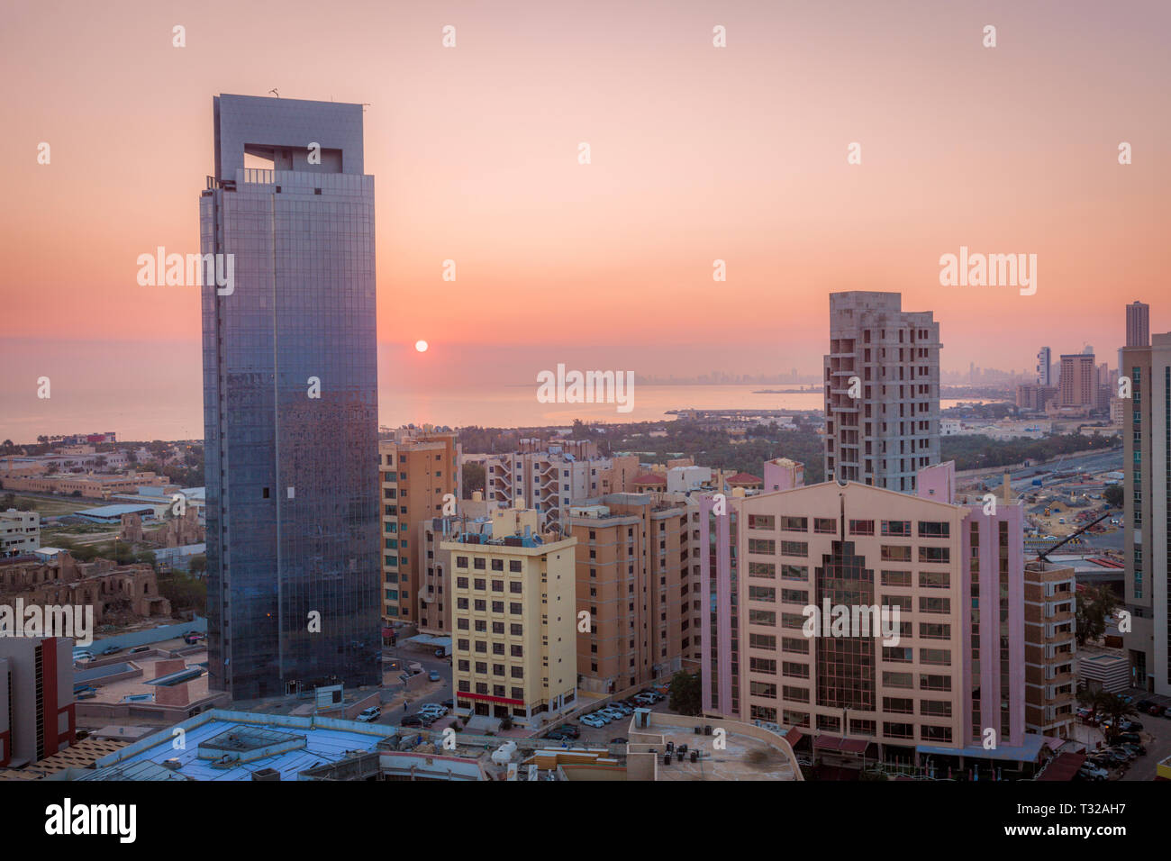Panorama of Kuwait City at sunrise Kuwait City, Kuwait Stock Photo - Alamy