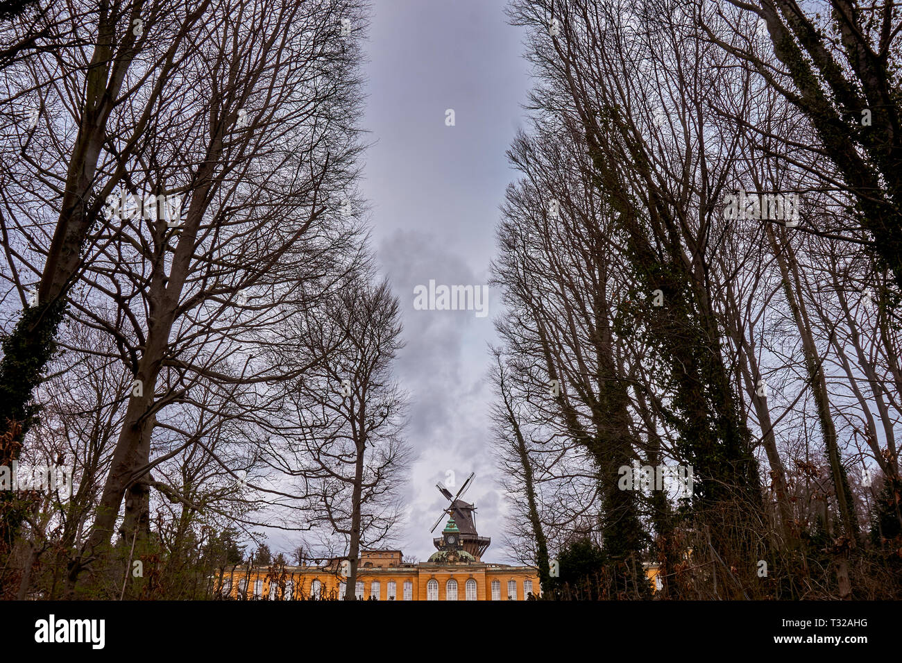 Beautiful scenery from the park of the Grand Sanssouci summer palace ...
