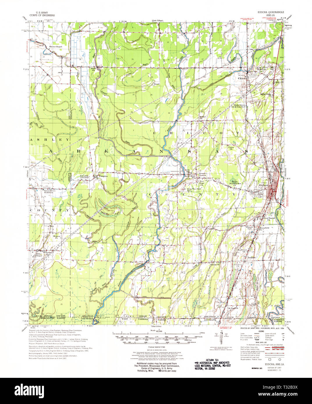 Map of eudora arkansas hi-res stock photography and images - Alamy