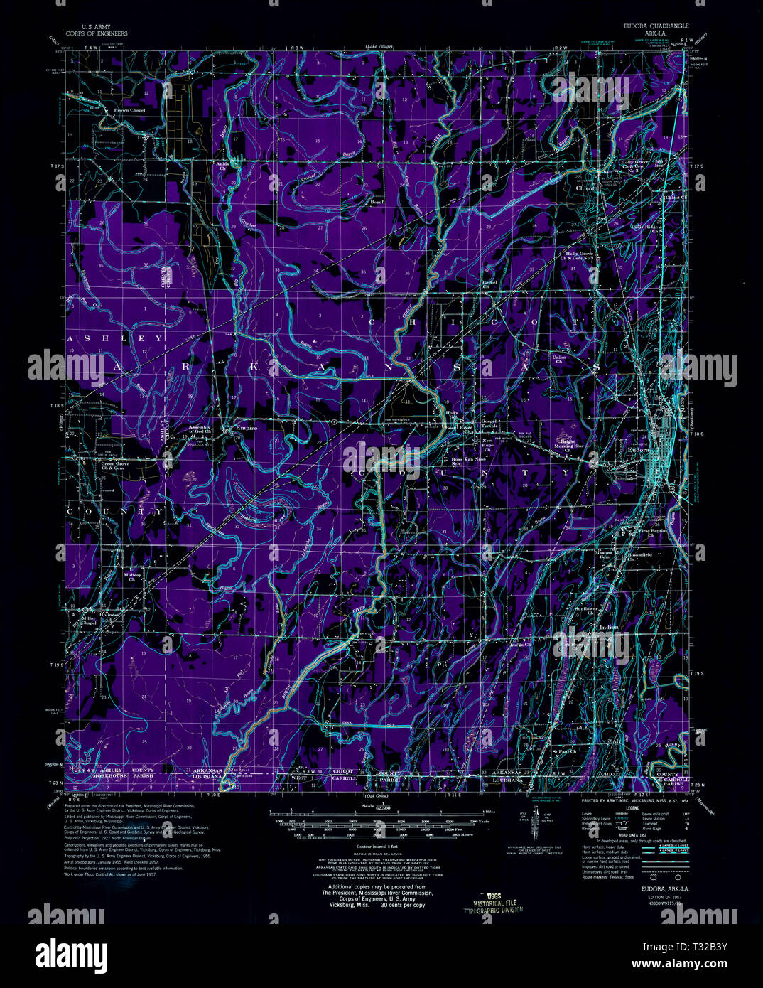 Map of eudora hi-res stock photography and images - Alamy