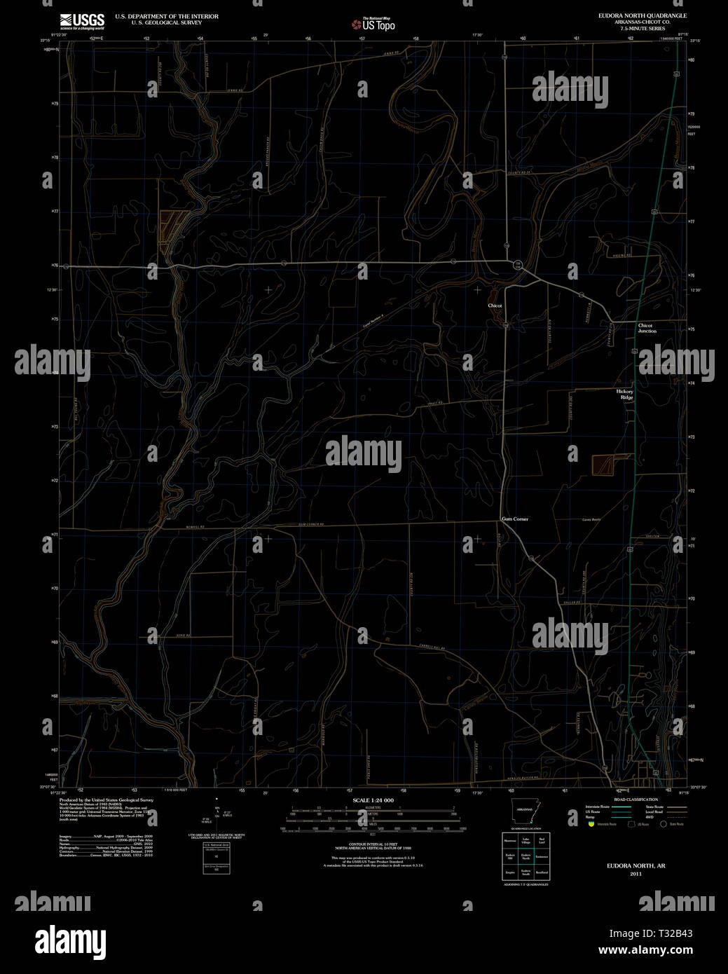 Map of eudora hi-res stock photography and images - Alamy