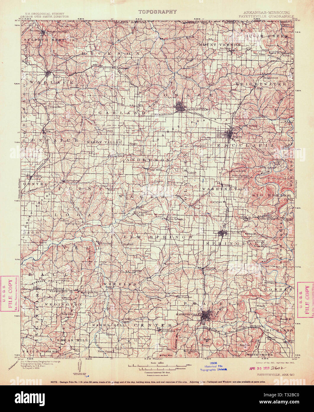 Fayetteville arkansas map hi-res stock photography and images - Alamy