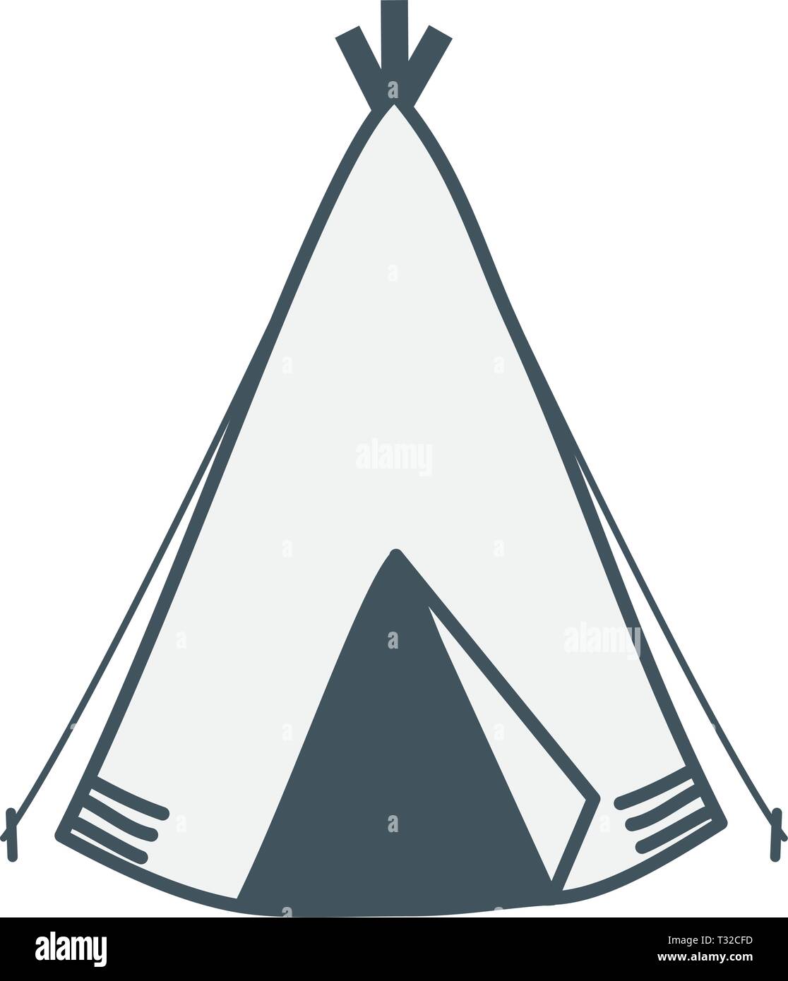 camping tent cartoon vector illustration graphic design Stock Vector ...