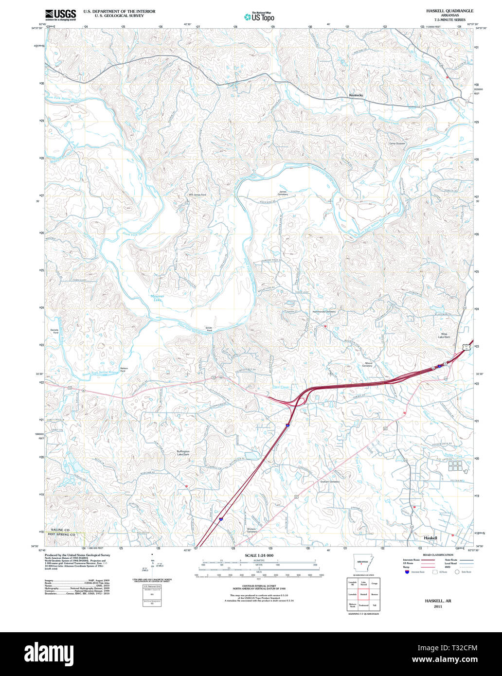 Map of haskell hi-res stock photography and images - Alamy