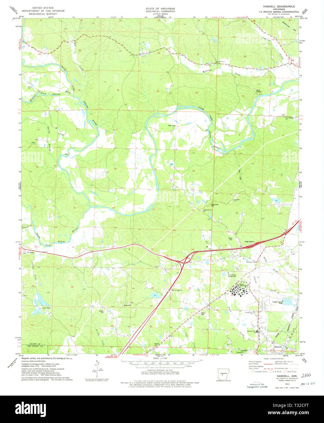 Map of haskell hi-res stock photography and images - Alamy