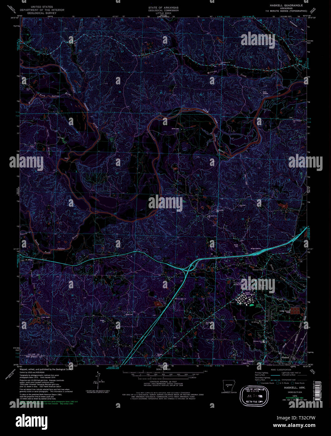 Map of haskell hi-res stock photography and images - Alamy