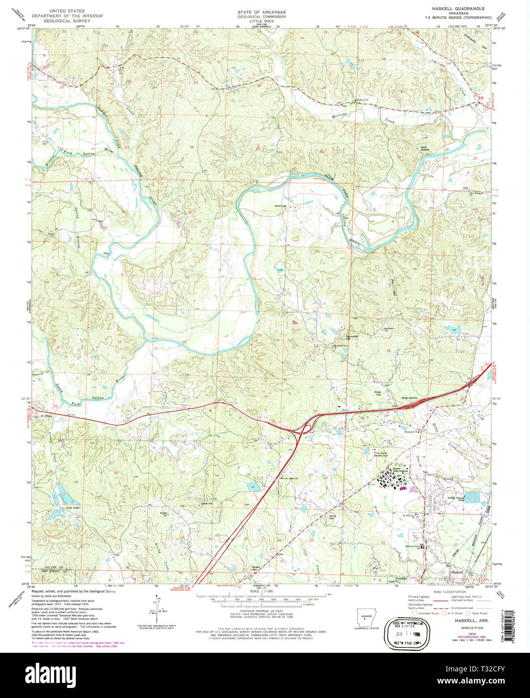 Map of haskell hi-res stock photography and images - Alamy