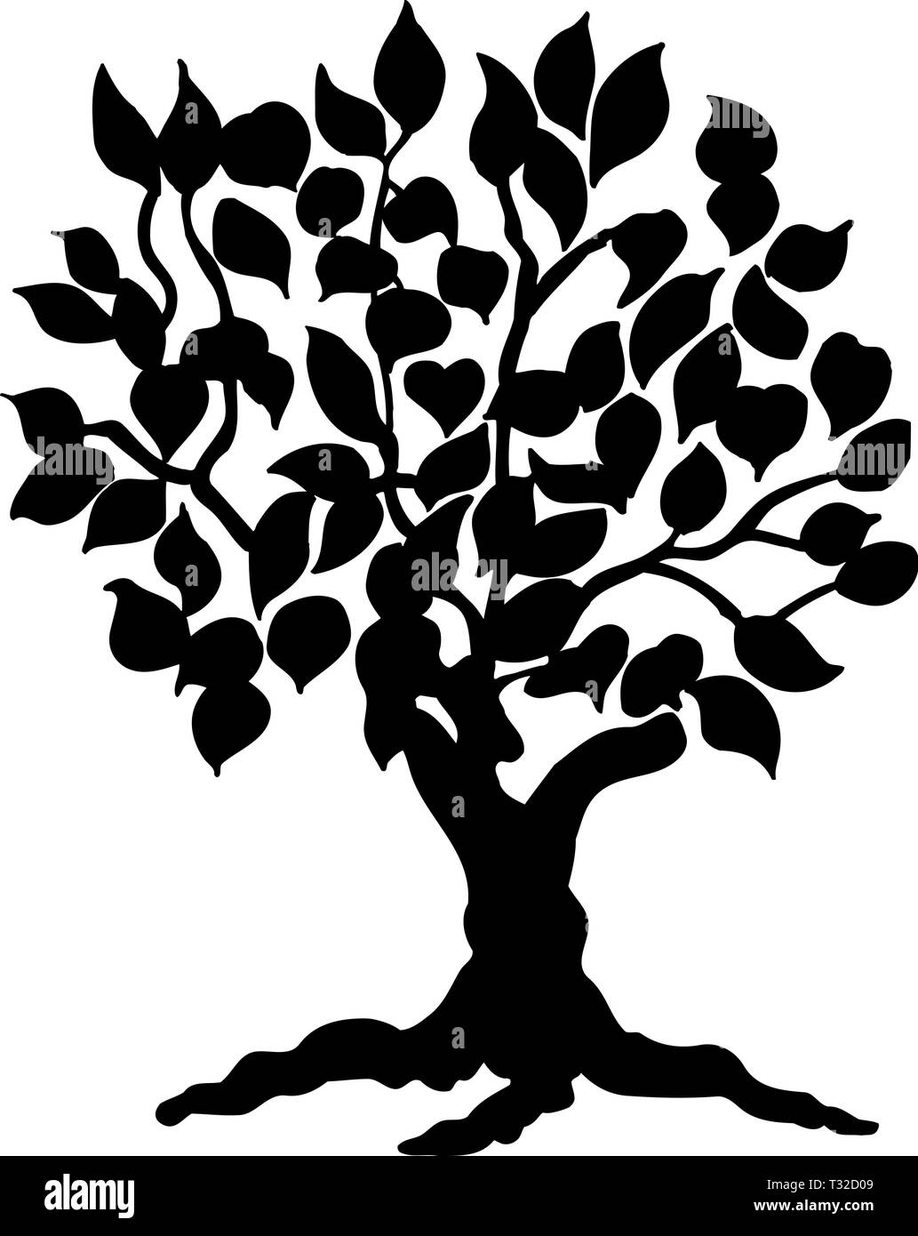 Tree Vector Illustration Stock Vector Image & Art - Alamy