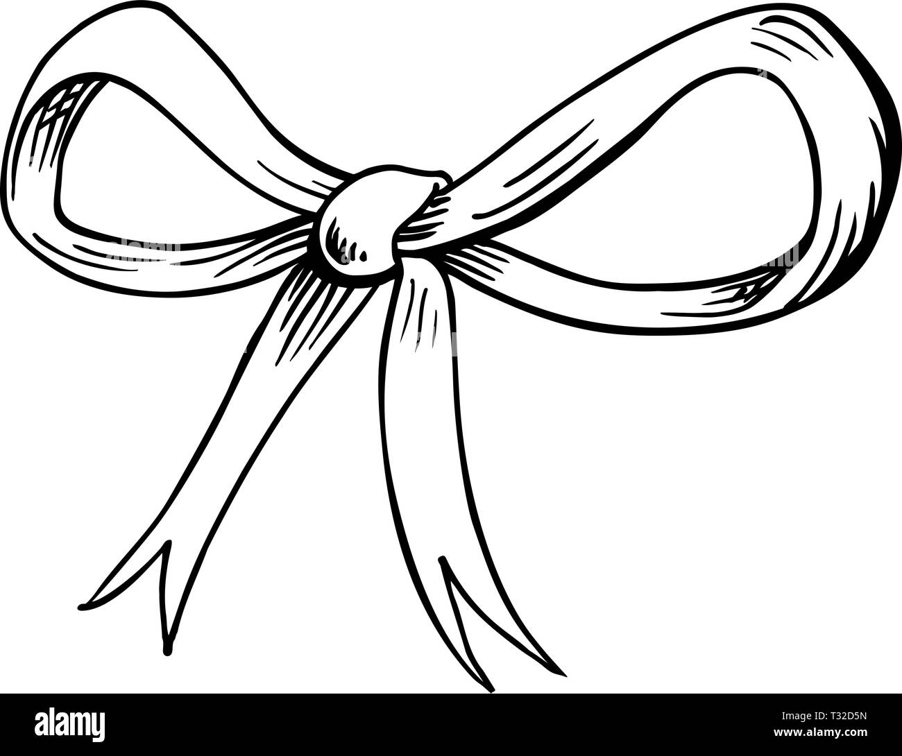 Bow Vector Illustration Stock Vector Image & Art - Alamy