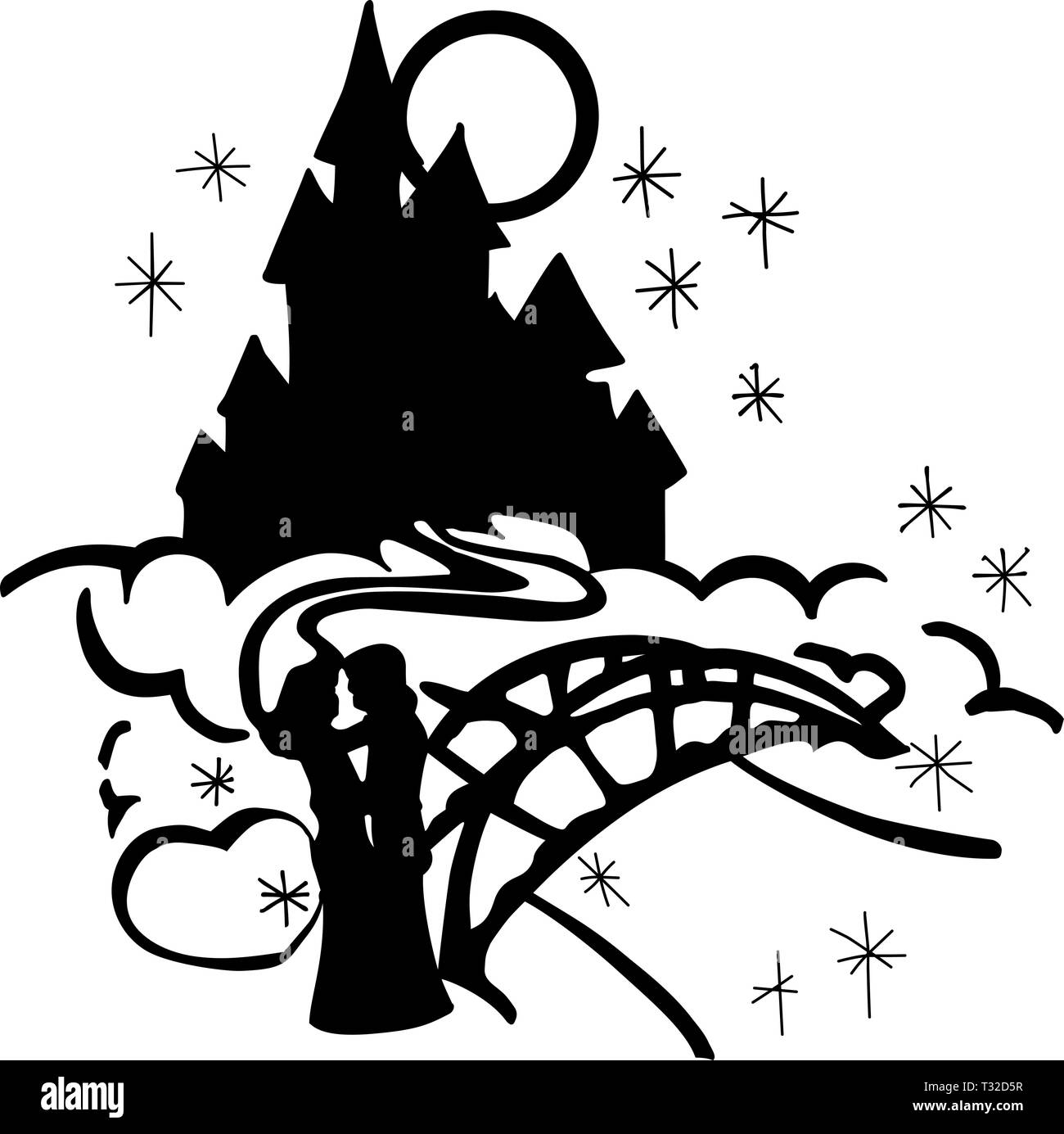 Castle Dance Vector Illustration Stock Vector Image & Art - Alamy