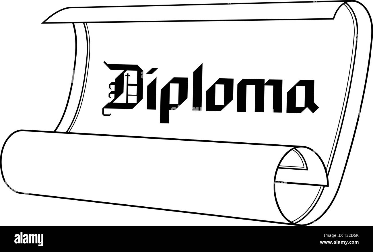 Diploma Vector Illustration Stock Vector Image & Art - Alamy