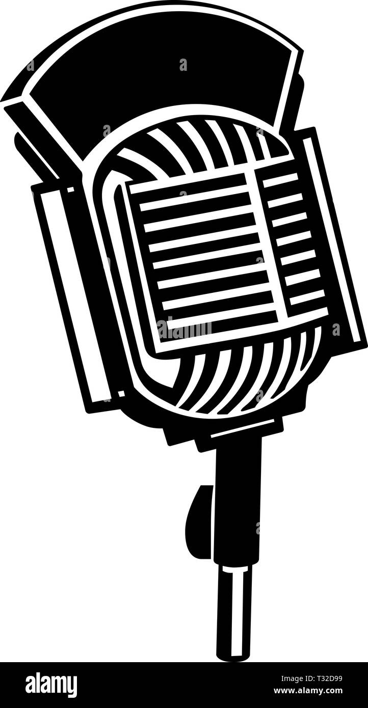 Microphone illustration hi-res stock photography and images - Alamy