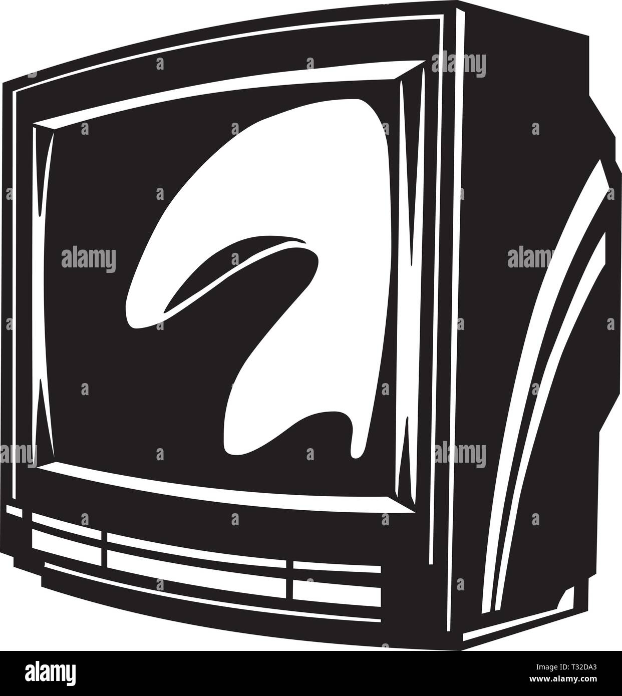 Tv illustration vector vectors hi-res stock photography and images - Alamy