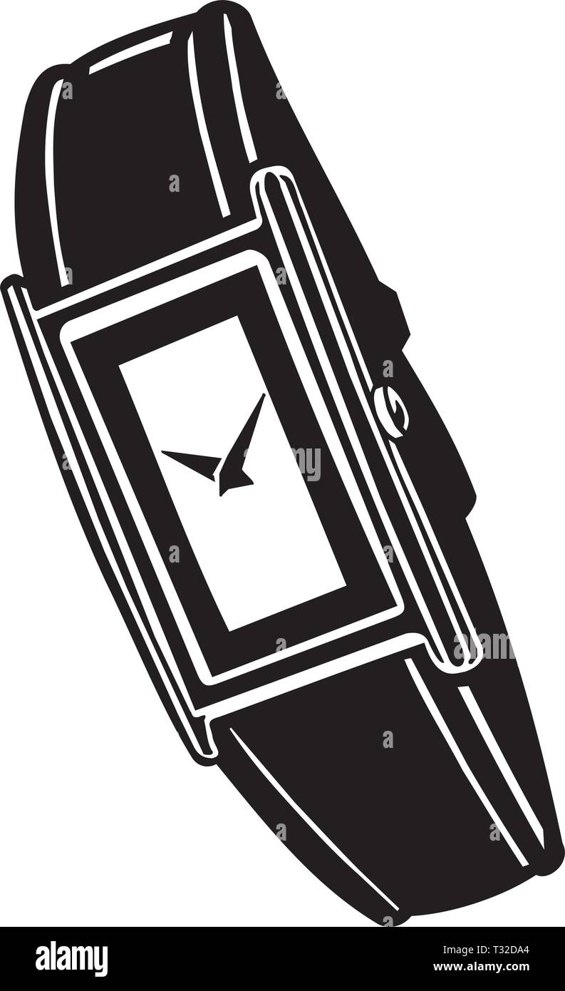 Wrist Watch Illustration Stock Vector Image & Art - Alamy