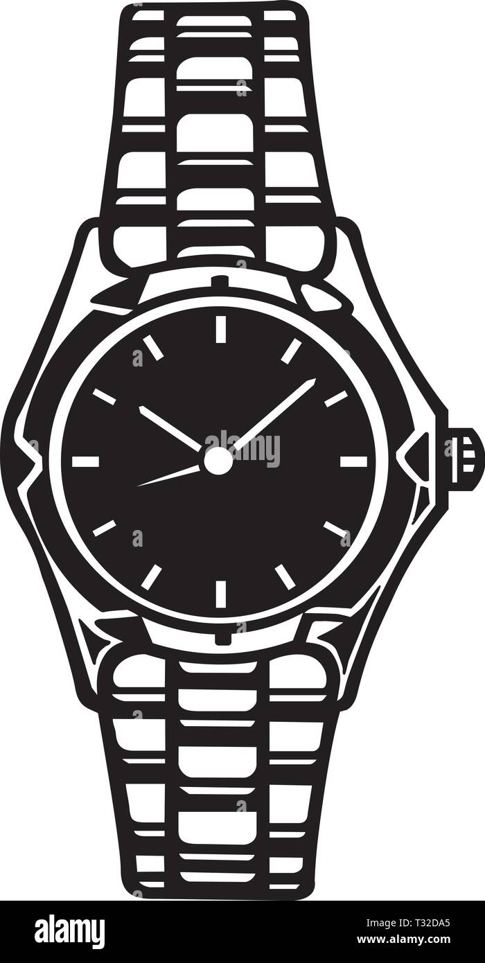 Wrist Watch Illustration Stock Vector Image & Art - Alamy