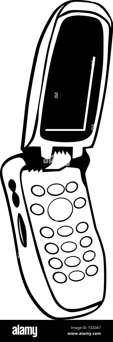 Cell Phone Vector Illustration Stock Vector Image & Art - Alamy