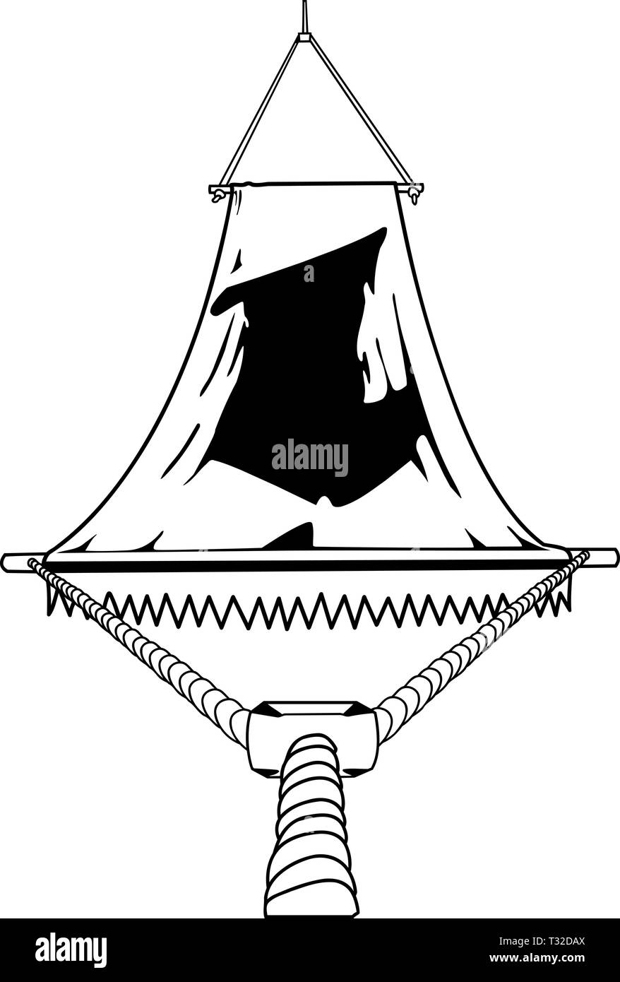 Hammock Vector Illustration Stock Vector Image & Art - Alamy