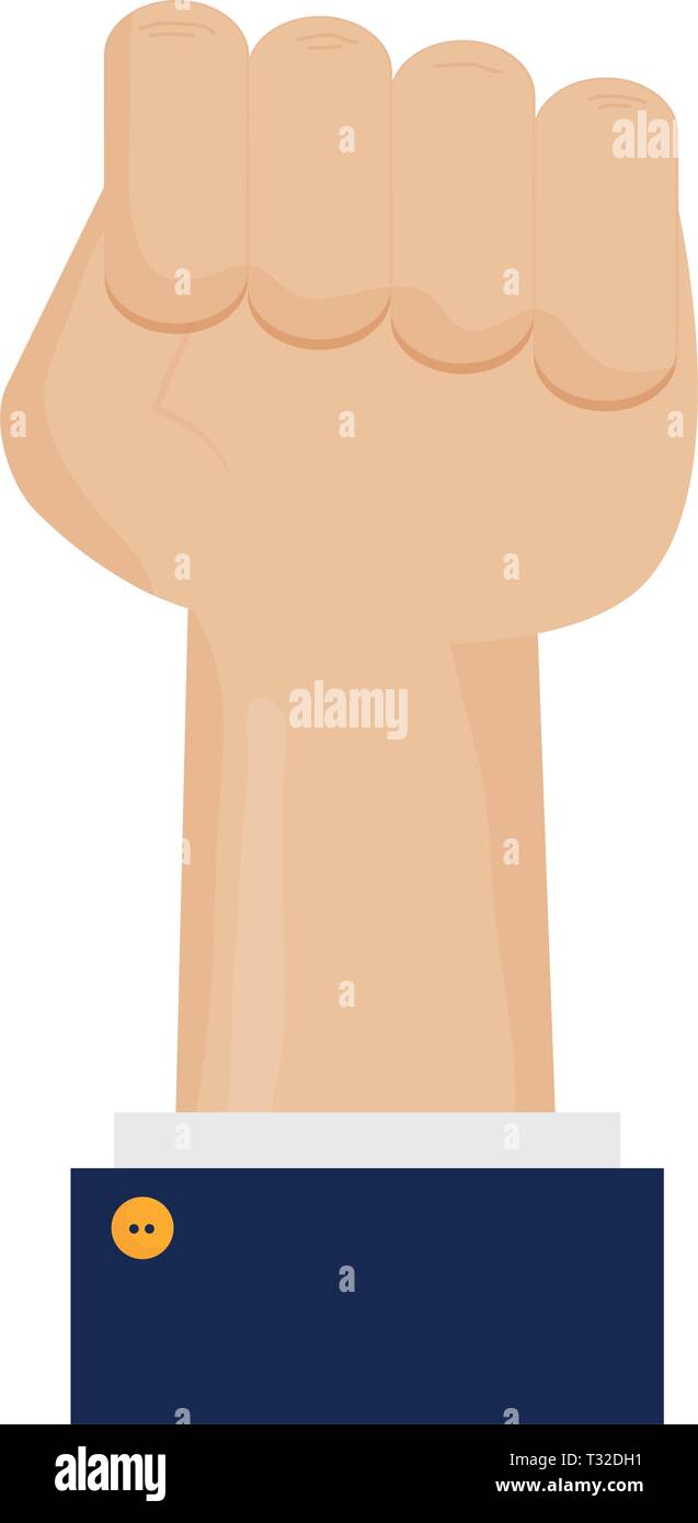 hand fist force icon vector illustration design Stock Vector Image ...