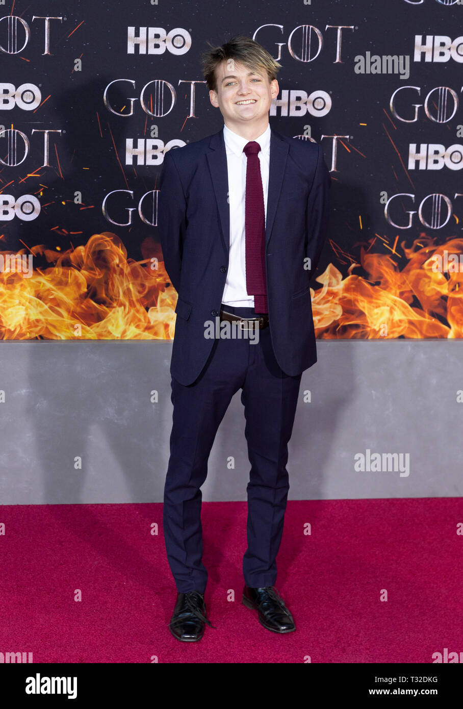 NEW YORK, NY APRIL 03: Jack Gleeson attends HBO 'Game of Thrones' final ...