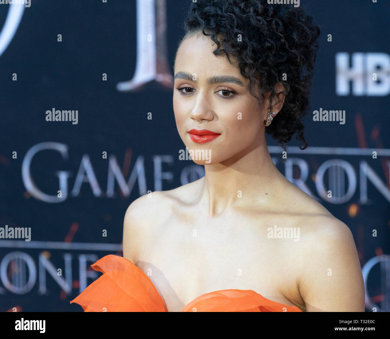 NEW YORK, NY APRIL 03: Nathalie Emmanuel attends HBO 'Game of Thrones ...